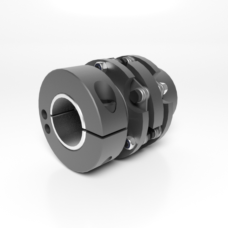 T25 50 - 1K Nm Pedestal Mount Clamping Ring Double Flex Couplings