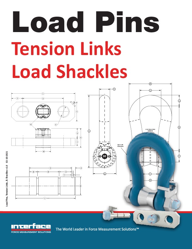 Load Pins, Tension Load Links, and Load Shackles