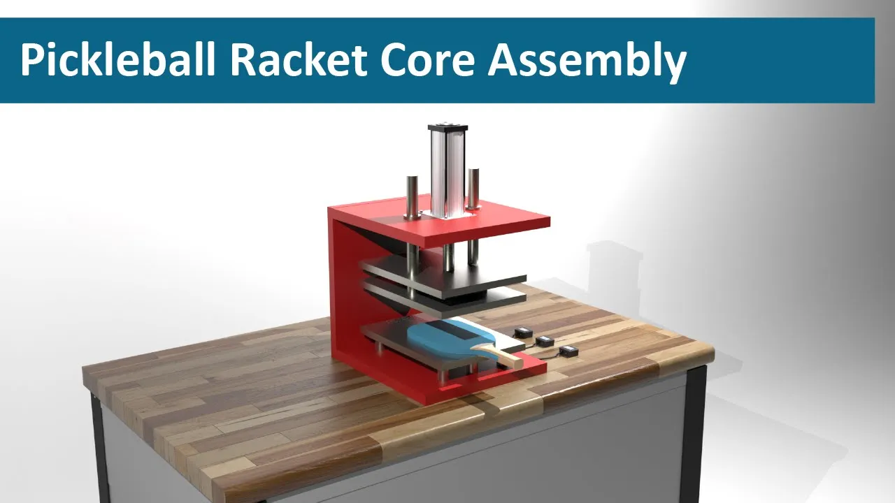 Pickleball Racket Core Assembly Animated Application Note